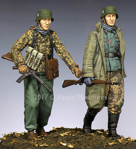 Alpine Miniatures 35231 KG Hansen at Poteau Set #2 (2 figs)