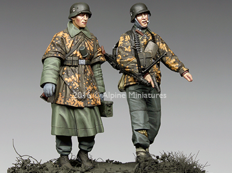 Alpine Miniatures 35213 KG Hansen at Poteau Set #1 (2 figs)