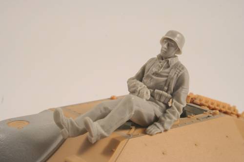CMK F35260 German WW II Hetzer Sitting Infantry man