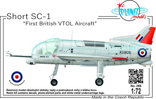 Planet Models 266 Short SC-1 "First British VTOL Aircraft"