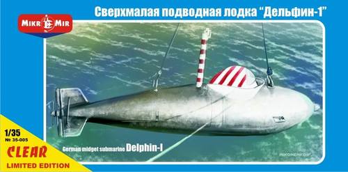 Mikromir 35-005 "Delphin-I" German midget submarine (Clear, Limited edition)