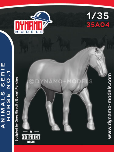 Dynamo-Models 35A04 Animal Set Horse No.1 (3D Printed)