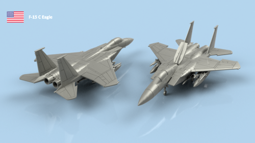 L'Arsenal 2.0 3D400418 McDonnell Douglas F-15 C Eagle - 3D printing (5 pcs)
