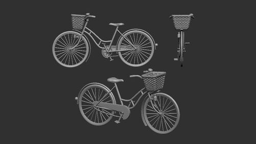 Art Scale Kit A72013 Women´s Bicycle Classic (3D-printed)