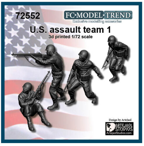 FC ModelTrend 72552 US WWII Assault Team Set 1 (3D-printed)
