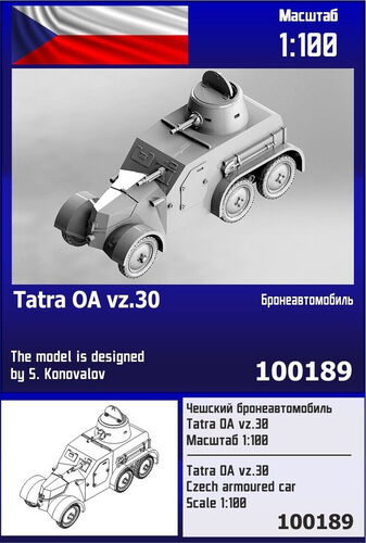 Zebrano 100189 Tatra OA Vz.30 Czech Armoured Car