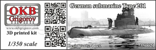 OKB Grigorov N350021 German Submarine Type 201