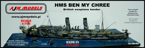 AJM Models 700-041 HMS Ben My Chree - British Seaplane Tender