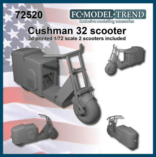 FC ModelTrend 72520 Cushman 32 Scooter (2 Scooters Included)