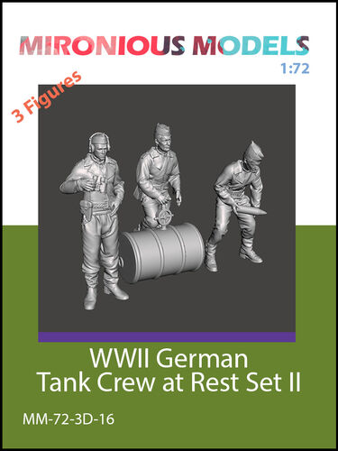 Mironious Models 72016 WWII German Tank Crew at Rest Set II