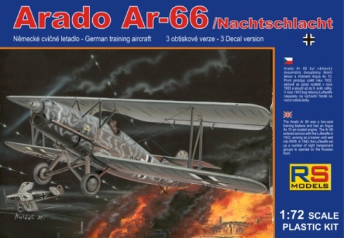RS Models 92063 German biplane Arado 66 "Nachtschlacht" single-seater