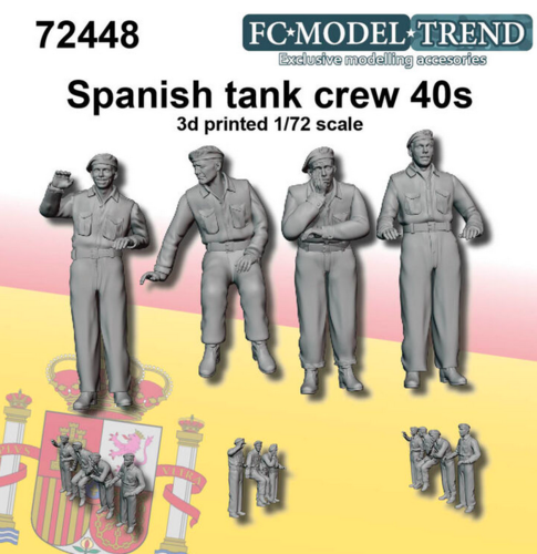 FC ModelTrend 72448 Spanish tank crew 40s