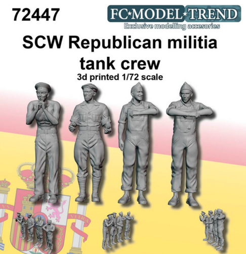 FC ModelTrend 72447 Militian tank crew SCW