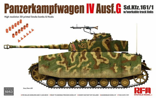 Rye Field Model RM-5053 Panzerkampfwagen IV Ausf.G Sd.Kfz.161/1 w/workable track links