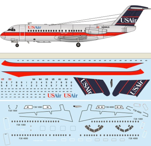 F-RSIN P4097 Fokker 28-4000 - USAir