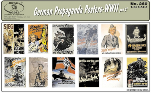 Royal Model di R. Reale 280 German Propaganda Posters- Part 2 -WWII