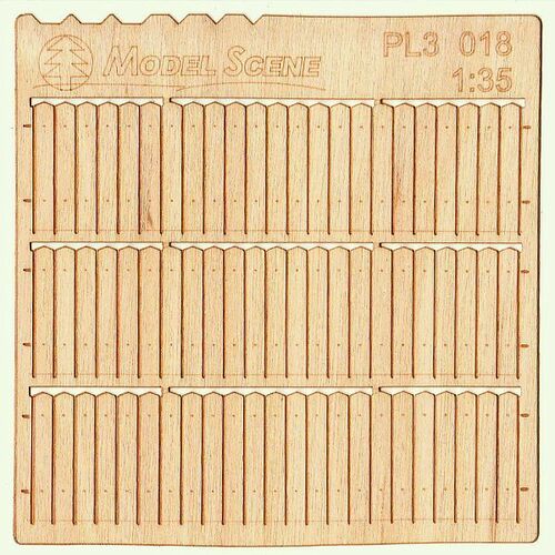 Model scene PL3-018 Stockade privacy fence