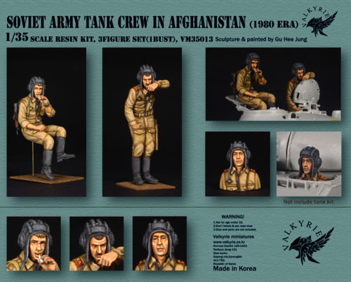 Valkyrie Miniatures 35013 Soviet Army Tank Crew in Afghanistan - 1980 Era