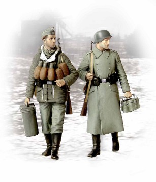 Master Box 3553 German soldiers in winter coat's 1944/1945 (Supplies at last)