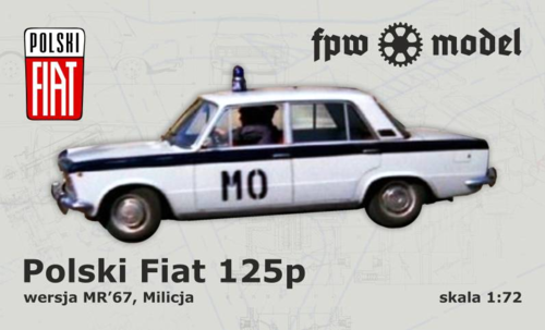 FPW Model 72602 Polski Fiat 125p - wczesny, Milicja