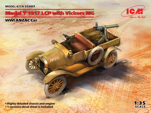 ICM 35607 Model T 1917 LCP with Vickers MG WWI ANZAC Car