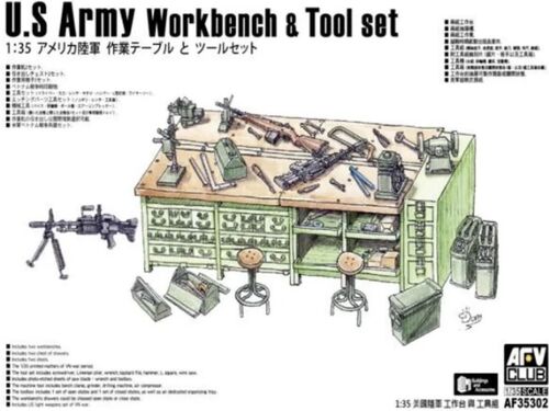 AFV Club 35302 U.S Army Workbench & Tool set