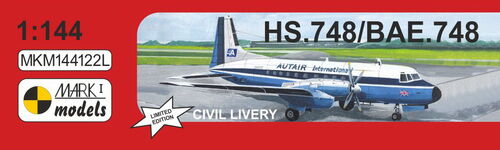Mark I Models 144122 HS.748/BAe.748 "Civil Livery"