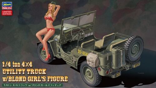 Hasegawa SP449 52249 1/4 ton 4x4 Utility Truck w/Blond Girl's Figure