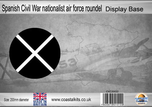 Coastal kits C20022 Circular Spanish Civil War nationalist air force roundel 200mm