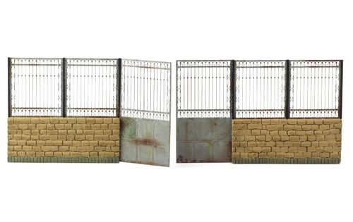 Matho Models 35087 Metal Fence B - big set with gate