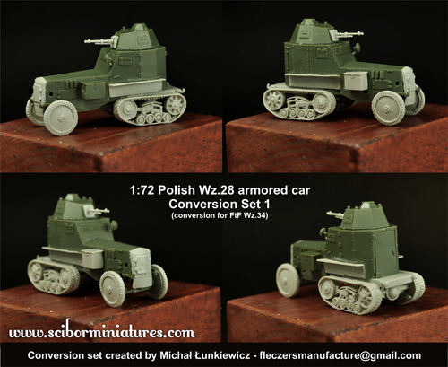 Scibor Monstrous Miniatures 72HM0027 Polish Wz.28 Conversion set1