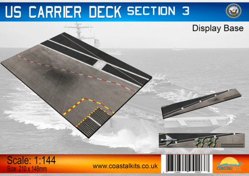 Coastal kits S363-144 1:144 Long US Carrier Deck Section 3 210 x 148mm