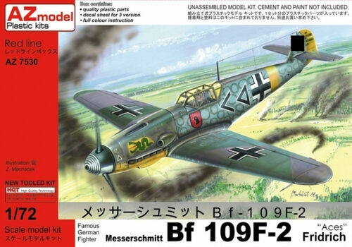 DISCONTINUED AZ-Model 7530 Messerschmitt Bf-109F-2 "Aces"