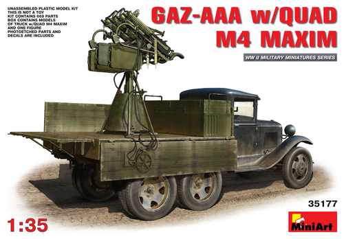 MiniArt 35177 GAZ-AAA w/Quad M4 Maxim
