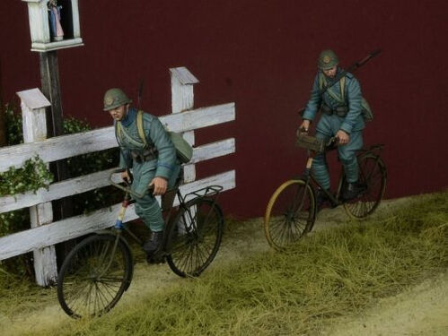 D-DAY miniature studio 35266 'For Queen & Country' Vol.3 - Dutch Army Bicycle Riders, 1940 (Including 3D Printed Bicycles)