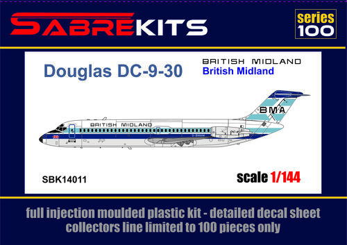 Sabre Kits 14011 Douglas DC-9-30 British Midland