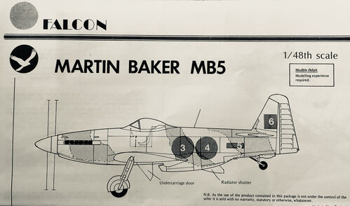 Falcon Model FN404 Martin-Baker MB.5 - Kit with Decals
