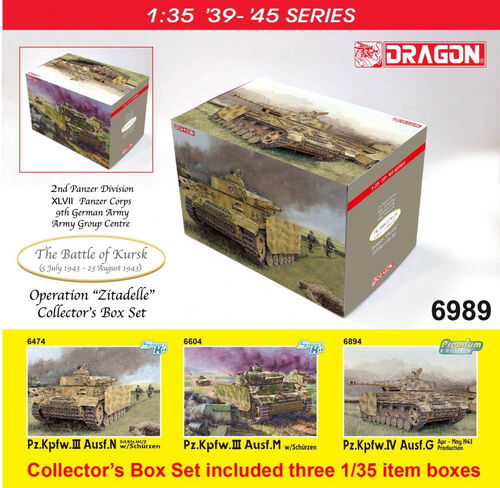 Dragon 6989 Operation 'Zitadelle' Collector's Box Set - 2nd Panzer Division, XLVII Panzer Corps, 9th German Army, Army Group Centre - The Battle Of Kursk