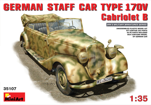 MiniArt 35107 German Staff Car MB 170V. Cabriolet