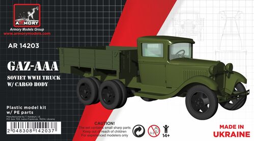 Armory Models Group 14203 GAZ-AAA Soviet WWII Truck With Cargo Body