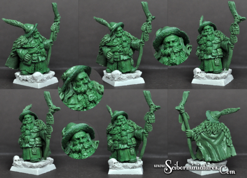 Scibor Monstrous Miniatures 28FM0609 Dwarf Herbalist