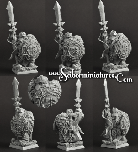 Scibor Monstrous Miniatures 28FM0390 Dwarf Lord Aradar