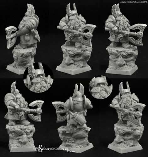 Scibor Monstrous Miniatures 28FM0222 Dwarf Lord Thoril