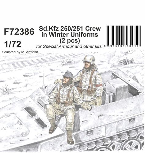 CMK F72386 Sd.Kfz 250/251 Crew in Winter Uniforms