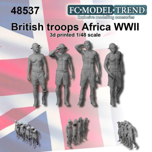 FC ModelTrend 48537 UK soldiers Africa WWII