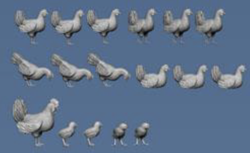 Germania-Figuren 72-ANIMAL-1005 Chicken