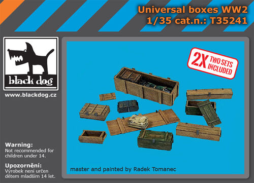 Black Dog T35241 Universal boxes WWII accessories set