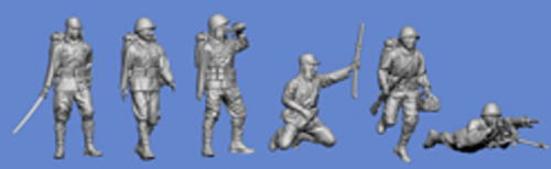 Germania-Figuren 72-WW2-850 Japan 1937-45 Various Figures of the Japanese Infantry - 01