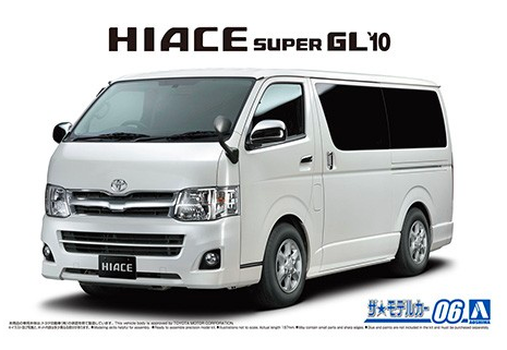 Aoshima 06138 MC#6 Toyota TRH200V Hiace Super GL'10
