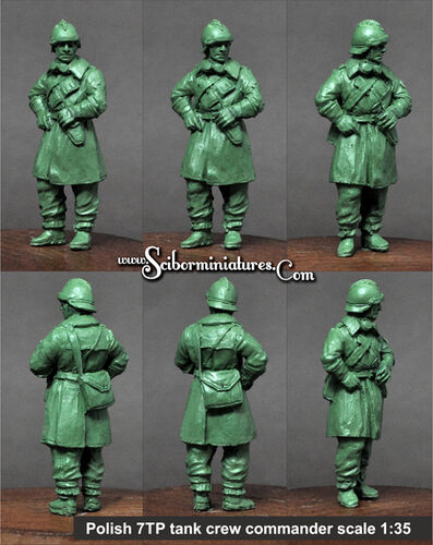 Scibor Monstrous Miniatures 35HM0054 Polish 7TP tank crew commander #4
